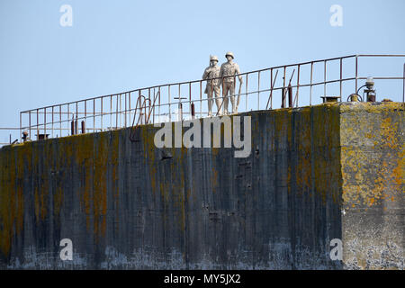 Phoenix caisson of the D-Day landings Mulberry Harbour which began to ...