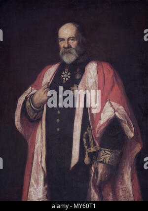. English: Portrait of Sir Walter Lawry Buller, N.Z.C., K.C.M.G., F.R.S ...