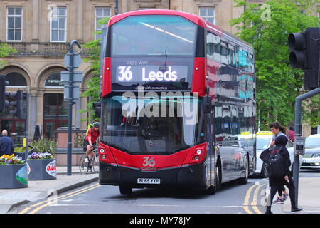 The 36 bus run by The Harrogate Bus Company which runs between Leeds ...