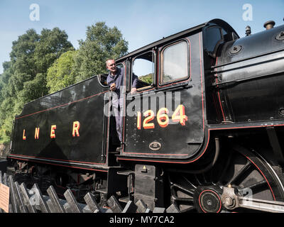 LNER B1 4-6-0 locomotive 1264 (BR 6124). Designed by Edward Thomson 410 ...