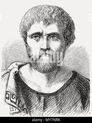 Statue of Seneca, Roman Stoic philosopher, seated, from the Palazzo ...