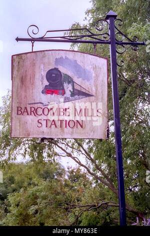 The former Barcombe Mills railway station Stock Photo - Alamy