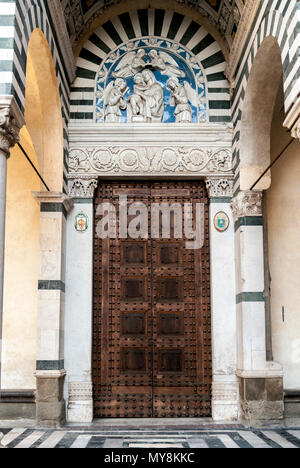 Exterior of historic cathedral of Pistoia, Tuscany, Italy Stock Photo ...