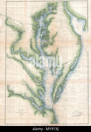 . English: An exceptional example of the 1873 U.S. Coast Survey's ...