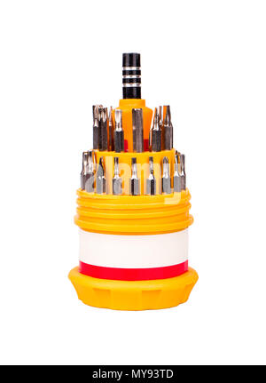 Case of Screwdrivers set isolated on white background Stock Photo - Alamy