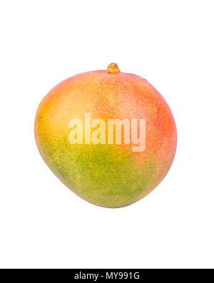 Fresh mango fruit curved isolated on white background Stock Photo - Alamy