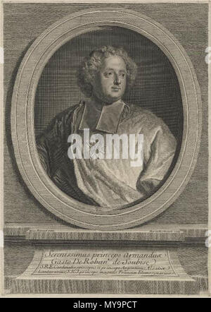 English: Armand Gaston, comte de Rohan by Marie Anne Horthemels after ...