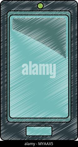 Smartphone mobile technology scribble Stock Vector Image & Art - Alamy