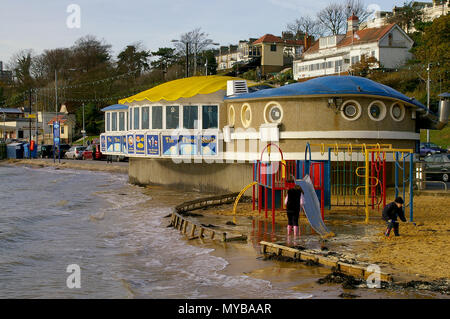 Three Shells Beach, Western Esplanade, Southend-on-Sea, Essex Stock ...