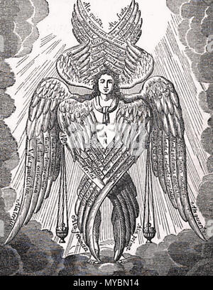 . English: A cherub depiction, taken from Migne's Patrologia Latina ...