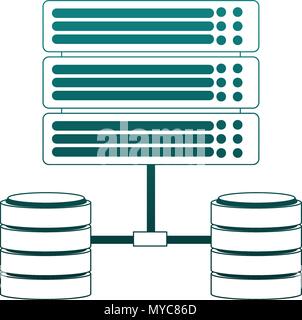 storage database servers blue lines Stock Vector Image & Art - Alamy