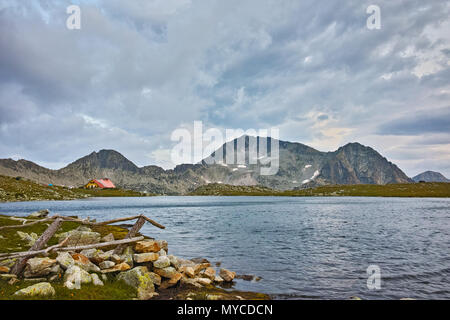 Amazing Sunset at Kamenitsa peak and Tevno lake, Pirin Mountain ...