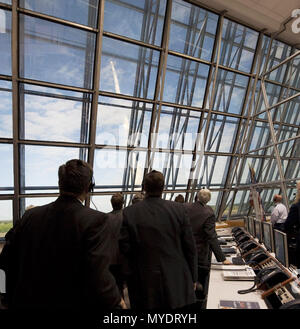 NASA managers monitor Space Shuttle Columbia from Firing Room 1 after ...