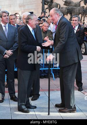 The King emeritus Juan Carlos I during the arrival to port on the ...