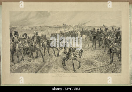 Napoleon's Old Guard at Waterloo, 1815, Historic, digitally restored ...