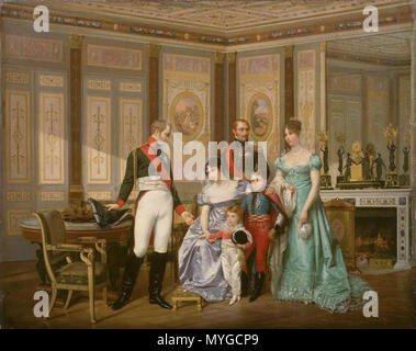 Napoleon Bonaparte and Joséphine, Tsar Alexander I and Grand Duchess ...