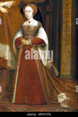 . English: Jane Seymour, Whitehall Dynasty Mural of Henry VIII by ...