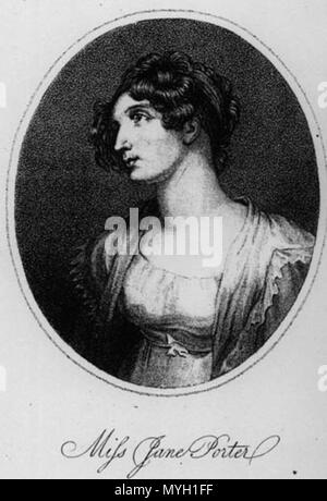 . Portrait of Jane Porter (1776-1850) from The Ladies' Monthly Museum ...