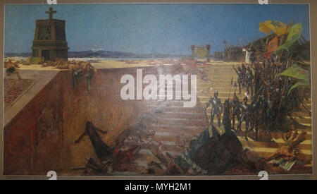 . English: 'The Last Days of Tenochtitlan—Conquest of Mexico by Cortez ...