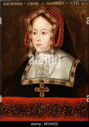 A circa 1560 portrait of Katherine of Aragon by Joannes Corvus ...