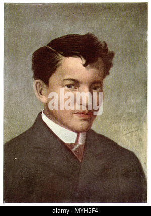 Jose Rizal 1883 oil portrait by Felix Resurreccion Hidalgo Stock Photo ...