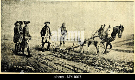 . English: Joseph II is plowing in Slavikovice (1769) Українська: Йосиф ...