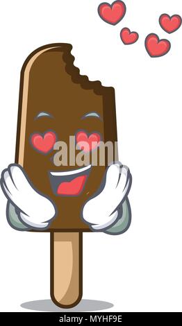 With heart ice cream sundae mascot cartoon Stock Vector Image & Art - Alamy