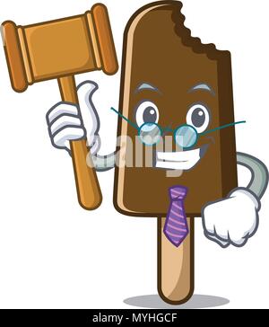 Judge ice cream sundae mascot cartoon Stock Vector Image & Art - Alamy