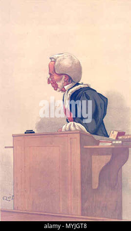 . Caricature of Mr Henry Manisty (1808-1890). Caption read 'Mr Justice ...