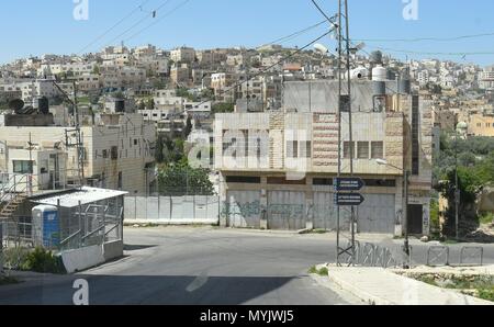 Hebron flag of Israel, April 4, 2018 | usage worldwide Stock Photo - Alamy