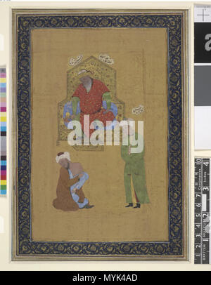 This opaque watercolour and gold painting from circa 1750 depicts ...