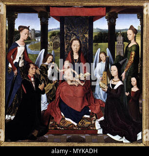 Donne Triptych, Hans Memling, circa 1478 Stock Photo - Alamy