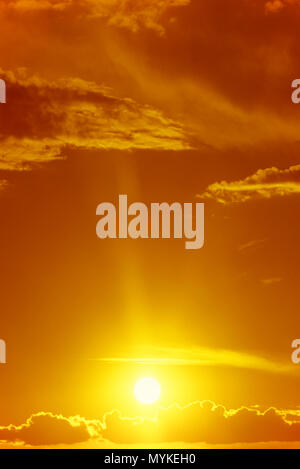 1992 HISTORICAL SUN OVER CLOUDS RED SKY Stock Photo - Alamy