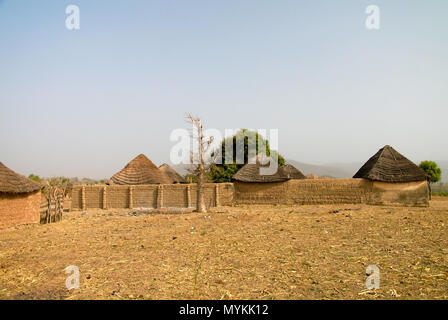 Landscape of the Village of Dowayo tribe at Poli, Cameroon Stock Photo ...