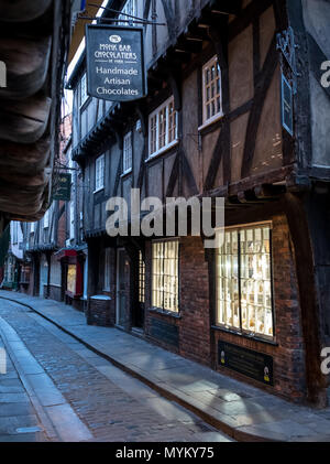 The shambles is one of York`s most famous landmark with it`s medieval ...