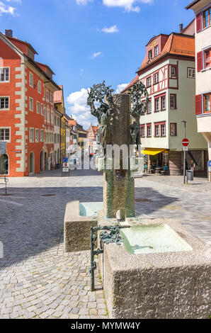 Ravensburg, Baden-Wurttemberg, Germany - Looking down Market Street ...