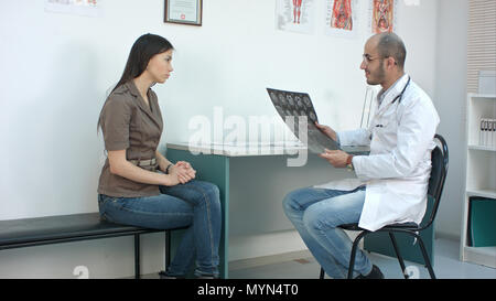 The young male doctor and female oncology patient Stock Photo - Alamy