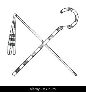 egyptian crook and flail Stock Vector Image & Art - Alamy