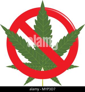 Stop marijuana sign isolated vector illustration Stock Vector Image ...