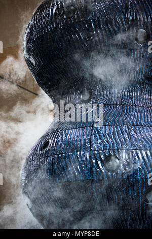 The Infinity Blue sculpture at the Eden Project Stock Photo - Alamy