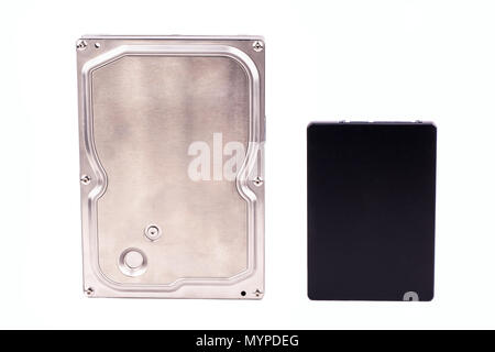 Hard disk drive hdd, solid state drive ssd and ssd m2 . Set of ...