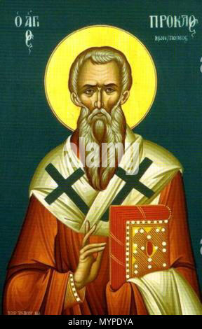 . Proclus of Constantinople, orthodox icon . Unknown date. Unknown 503 ...