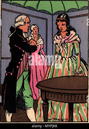 . Français : Retif de la Bretonne - La Belle Libraire - Hors texte face ...