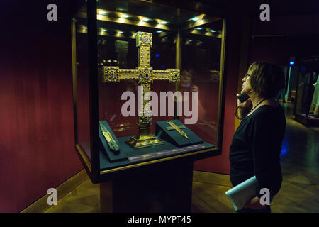 The Imperial Cross with the Holy Lance (L) and the True Cross (R ...