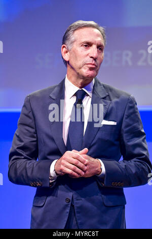 Howard Schultz presentation at Seeds & Chips summit in Milan, Italy ...