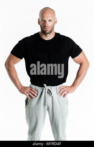 fitness personal trainer posing in a gym Stock Photo - Alamy