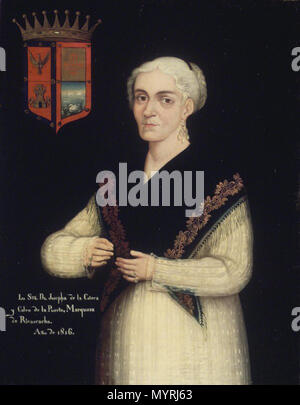 Doña Josefa de la Cotera y Calvo de la Puerta, Marquesa of Rivas Cacho ...