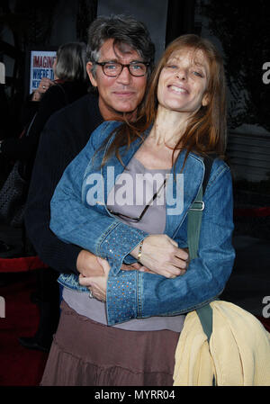 Eric Roberts and wife arriving at the AMERICAN DREAMZ Premiere at the ...
