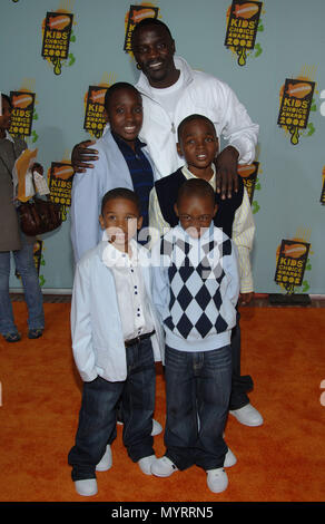 Akon and family @ 2008 NickekOdeon' S Kids Choice Awards at UCLA Pauley ...