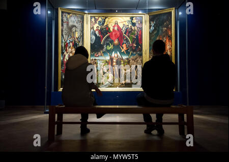Last Judgement Triptych - by Hans Memling, 1467 Stock Photo - Alamy